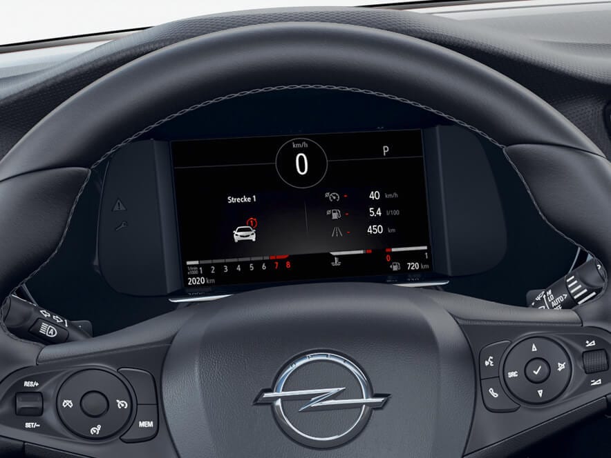 Opel Corsa F Bordcomputer Funktionen